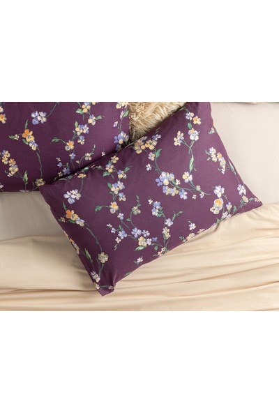 English Home Wild Pansies Pamuklu 2'li Yastık Kılıfı 50 x 70 cm Mürdüm English Home Wild Pansies Pamuklu 2'li Yastık Kılıfı 50 x 70 cm Mürdüm