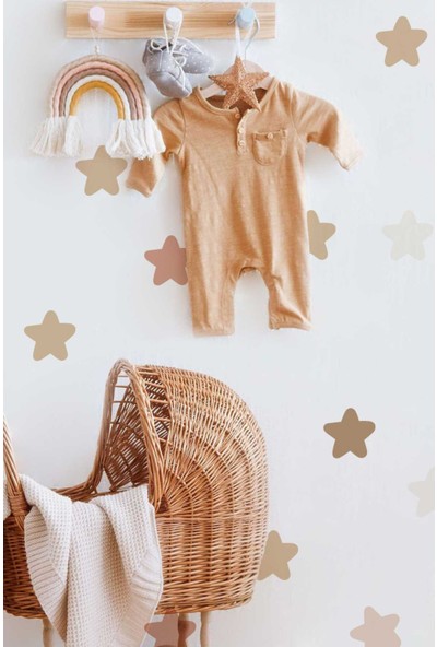 Piksel Grafik Boho Yıldızlar Çocuk Odası Duvar Sticker