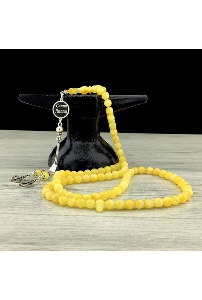 Tesbih Sepetim Canım Annem Yazılı Gümüş Püsküllü 99'luk Damla Kehribar Tesbih Tesbih Sepetim Canım Annem Yazılı Gümüş Püsküllü 99'luk Damla Kehribar Tesbih