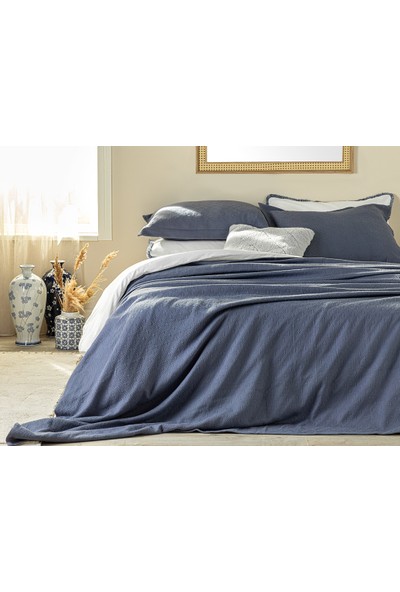 English Home Royal Trellis Kabartma Jakar Tek Kişilik Yatak Örtüsü Takımı 160X240 cm Lacivert English Home Royal Trellis Kabartma Jakar Tek Kişilik Yatak Örtüsü Takımı 160X240 cm Lacivert
