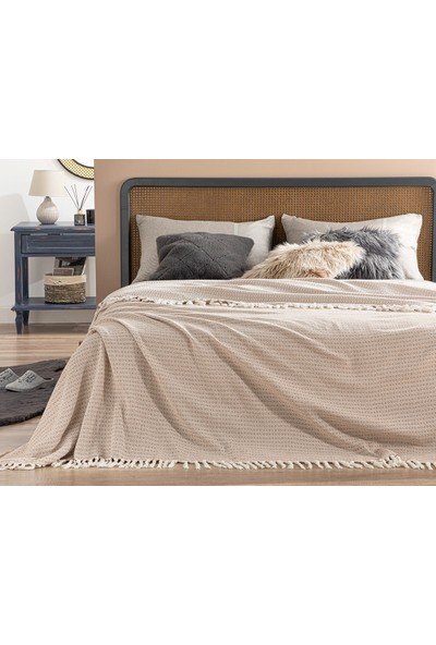 English Home Diamond Chic Dokuma Tek Kişilik Yatak Örtüsü 160 x 240 cm Bej English Home Diamond Chic Dokuma Tek Kişilik Yatak Örtüsü 160 x 240 cm Bej