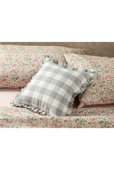 English Home Plaid Pamuk Dokuma Kırlent Kılıfı 45 x 45 cm Gri English Home Plaid Pamuk Dokuma Kırlent Kılıfı 45 x 45 cm Gri