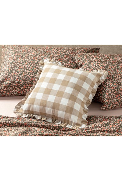 English Home Plaid Pamuk Dokuma Kırlent Kılıfı 45 x 45 cm Bej English Home Plaid Pamuk Dokuma Kırlent Kılıfı 45 x 45 cm Bej