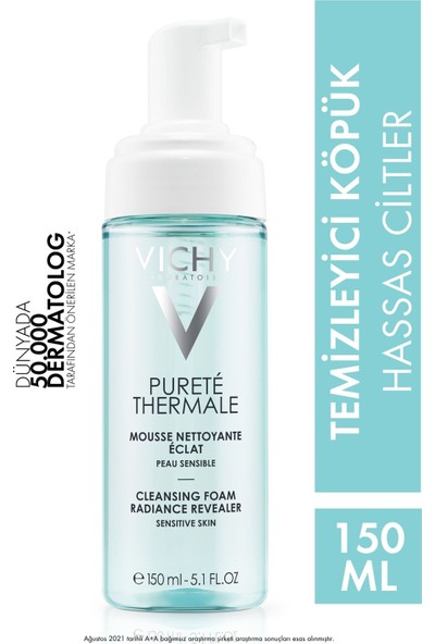 Vichy Purete Thermal Temizleyici Köpük Tüm Cilt Tipleri 150 ml Vichy Purete Thermal Temizleyici Köpük Tüm Cilt Tipleri 150 ml