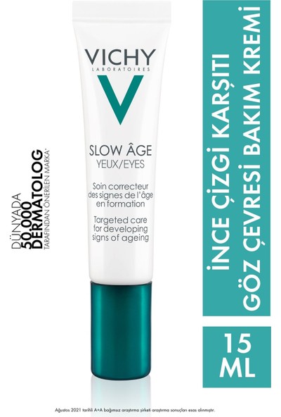 Vichy Slow Age Eye Care Probiyotik İçeren Göz Çevresi İçin Günlük Bakım Kremi Kırışıklık Karşıtı 15 ml Vichy Slow Age Eye Care Probiyotik İçeren Göz Çevresi İçin Günlük Bakım Kremi Kırışıklık Karşıtı 15 ml