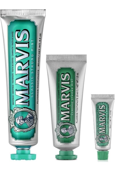 Marvis Klasik Extra Nane 3'Lü 85 Ml + 25 Ml + 10 Ml