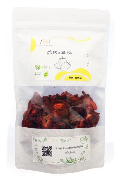 Fx Food Kurutulmuş Çilek 100 gr