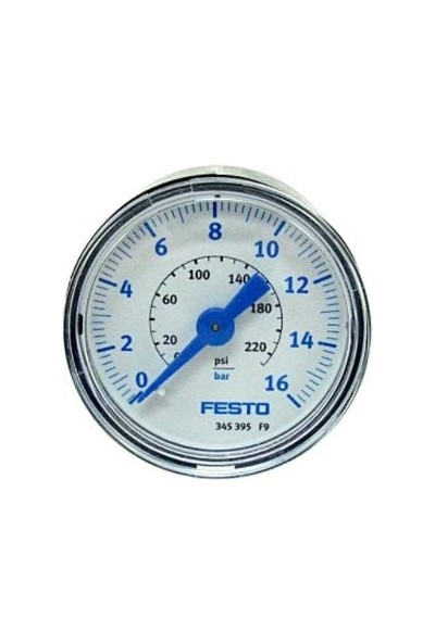Festo Ma-40-16-1/8 Basınç Göstergesi 0-16 Bar 345 395 B6