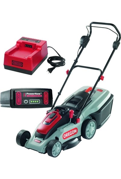 Oregon LM300 4.0 Ah Akülü Çim Biçme Makinesi + C750 Şarj Cihazı