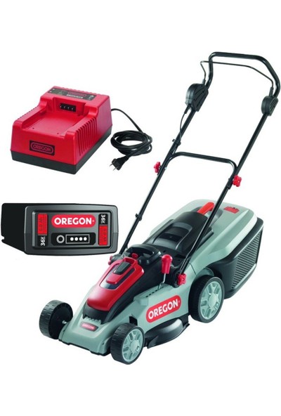 Oregon LM300 6.0 Ah Akülü Çim Biçme Makinesi + C750 Şarj Cihazı
