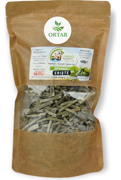 Çamaş Ispanaklı Erişte 400 gr