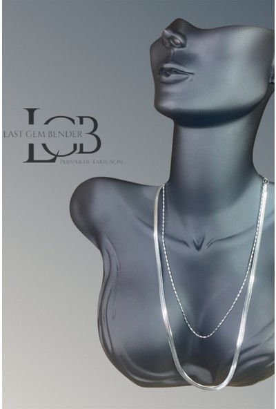 Last Gem Bender Gümüş Ithal Çelik Burgu ve Italyan Zincir Kolye Last Gem Bender Gümüş Ithal Çelik Burgu ve Italyan Zincir Kolye