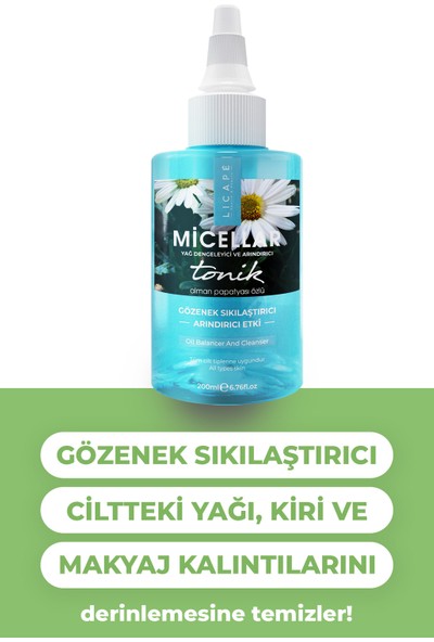 Licape Gözenek Sıkılaştırıcı, Arındırıcı ve Yağ Dengeleyici Tonik 200ML