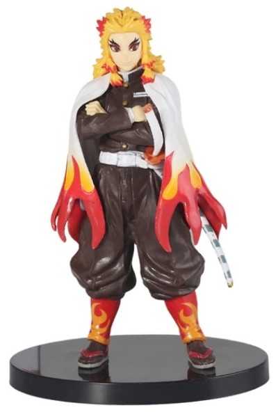 Anime Figür Iblis Avcısı Kyojuro Rengoku Oyuncak Anime Figür Iblis Avcısı Kyojuro Rengoku Oyuncak