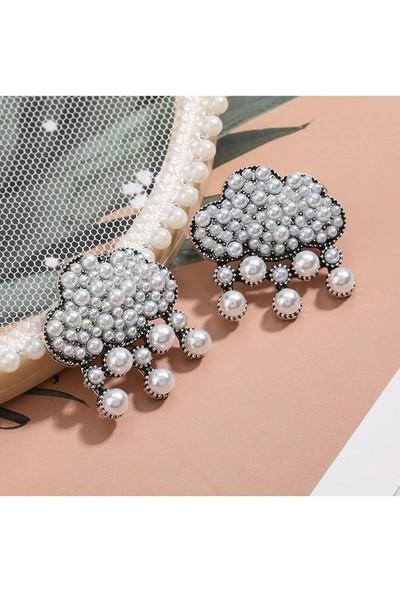 Kadın Incili Bulut Küpe