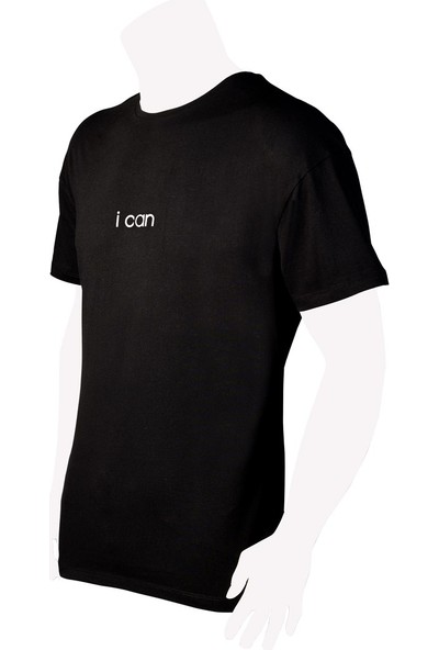 Imsonniac - Pamuk Siyah Reflektor Tshirt