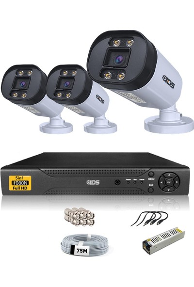 Ids DS-2032HD-WL-SET3-NOHDD 3 Kameralı 5mp Lensli 1080P Fullhd Gece Renkli Full Kamera Seti Ids DS-2032HD-WL-SET3-NOHDD 3 Kameralı 5mp Lensli 1080P Fullhd Gece Renkli Full Kamera Seti