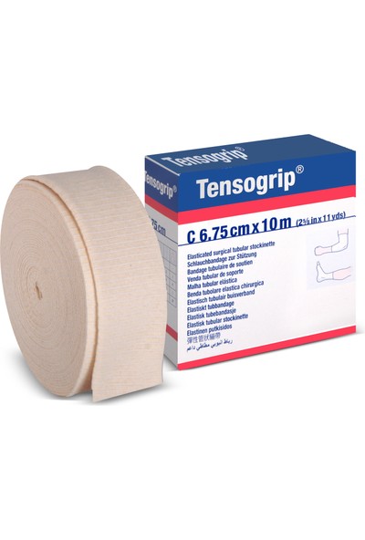 Tensogrip Tubular Bandaj Bsn Boru Bandaj 6,75CM x 10M Beyaz C Beden Tensogrip Tubular Bandaj Bsn Boru Bandaj 6,75CM x 10M Beyaz C Beden