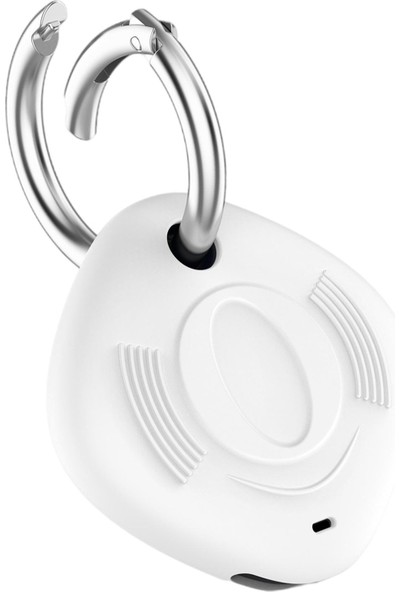 Anahtarlık ile Smarttag Tracker Kapak Için Silikon Kılıf -, 41.5X12.6MM Beyaz Anahtarlık ile Smarttag Tracker Kapak Için Silikon Kılıf -, 41.5X12.6MM Beyaz