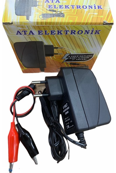 Ata Elektronik Pilsan Akülü Mini Atv Araba Araç Için Uyumlu - 6 Volt Aküleri Için Adaptör Şarj Cihazı Şarz Aleti Ata Elektronik Pilsan Akülü Mini Atv Araba Araç Için Uyumlu - 6 Volt Aküleri Için Adaptör Şarj Cihazı Şarz Aleti