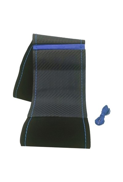 Gürler Oto Kılıf ve Aksesuar Oto Direksiyon Kılıfı Karbon Alkantra Yüzüklü Model Mavi Dikişli Gürler Oto Kılıf ve Aksesuar Oto Direksiyon Kılıfı Karbon Alkantra Yüzüklü Model Mavi Dikişli