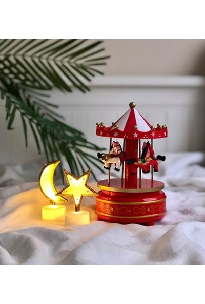 Miaco Nostaljik Atlı Karınca Müzik Kutusu ve Mini Ay ve Yıldz Gece Lambası Miaco Nostaljik Atlı Karınca Müzik Kutusu ve Mini Ay ve Yıldz Gece Lambası