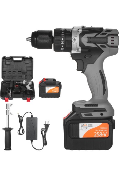 Shopfocus 21V 6.0A Akülü Matkap Sürücüsü Piller Max Tork 200N.M (Yurt Dışından)