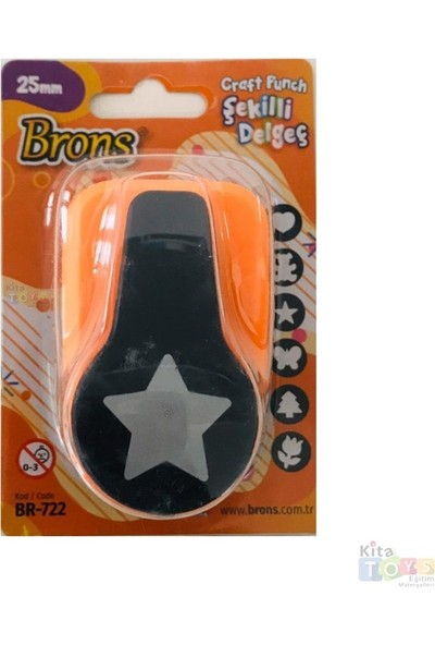Brons Şekilli Delgeç - 25 mm - Yıldız BR-722