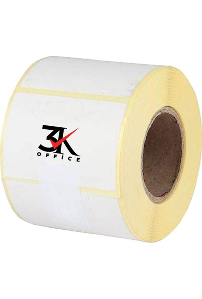 Office-3k Silindirik Barkod Etiketi 80 mm x 40 mm 1000’LI Office-3k Silindirik Barkod Etiketi 80 mm x 40 mm 1000’LI