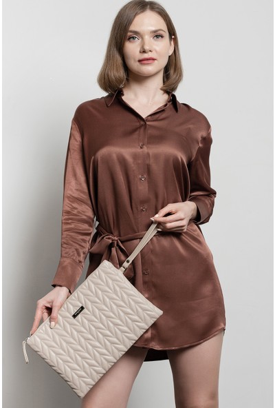 Marie Claire Bej Kadın Portföy Çantası Gladis MC222106308