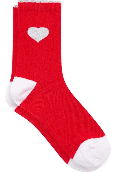 Mavi Kırmızı Soket Çorap