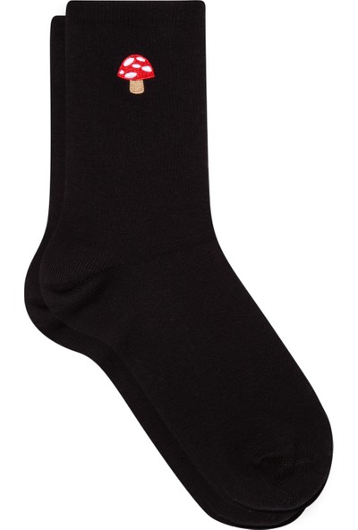 Mavi Siyah Soket Çorap