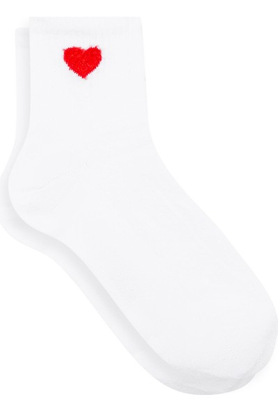 Mavi Beyaz Soket Çorap