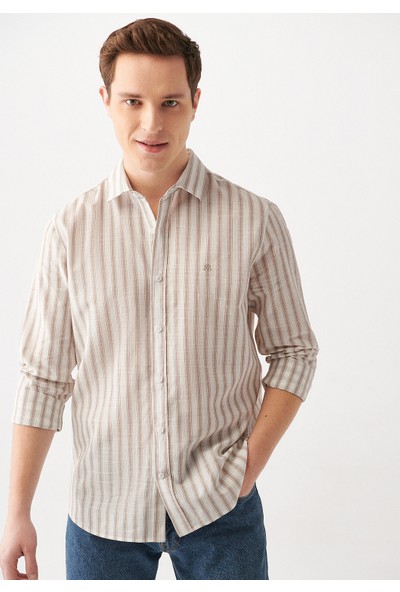 Mavi Kahverengi Gömlek