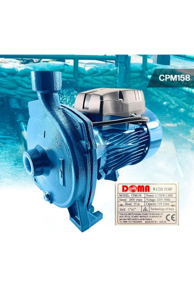 Doma CPM158 1 Hp Salyangozlu Pompa Elektrikli Su Pompası 1 Doma CPM158 1 Hp Salyangozlu Pompa Elektrikli Su Pompası 1