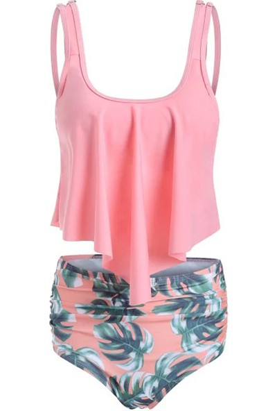 Vandor Girls Kadın Çiçekli Fırfırlı Tankini Takım Karın Kontrollü Mayo (Yurt Dışından) Vandor Girls Kadın Çiçekli Fırfırlı Tankini Takım Karın Kontrollü Mayo (Yurt Dışından)