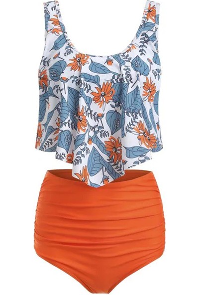 Vandor Girls Kadın Çiçekli Fırfırlı Tankini Takım Karın Kontrollü Mayo (Yurt Dışından) Vandor Girls Kadın Çiçekli Fırfırlı Tankini Takım Karın Kontrollü Mayo (Yurt Dışından)