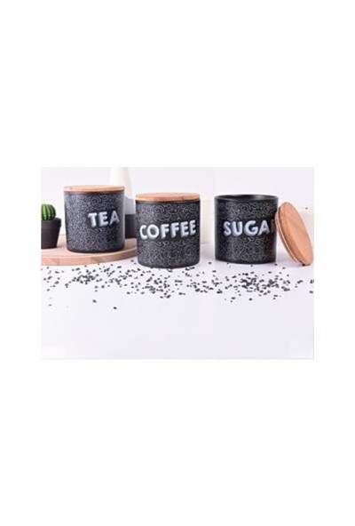 Keramika 3'lü Set Saklama Kabı Keramika 3'lü Set Saklama Kabı