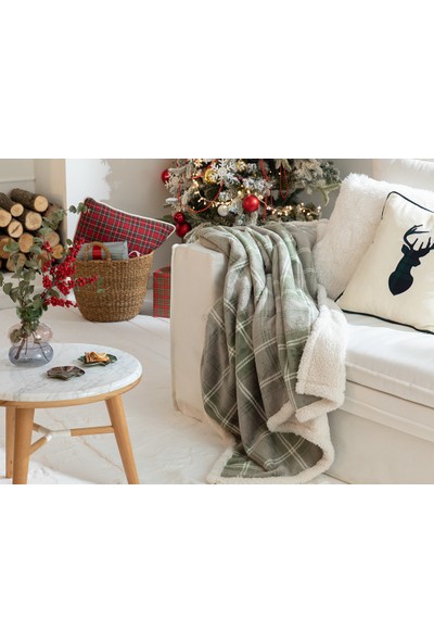 English Home Dupplin Sherpa Tv Battaniye 120X160 cm Yeşil