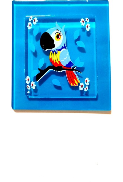 Şeker Portakalım Dekoratif Figürlü Gider Kapağı Banyo Süsü Tekli Cam Kapak