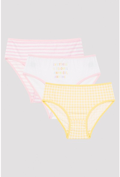 Penti Kız Çocuk Colorful 3lü Pack Slip Külot Penti Kız Çocuk Colorful 3lü Pack Slip Külot