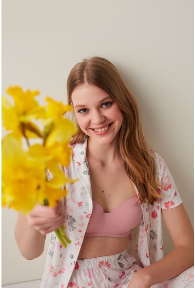 Penti Spring Flowers Gömlek Pijama Takımı