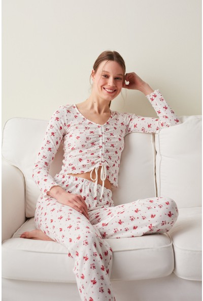 Penti Meadow Pointel Pijama Takımı