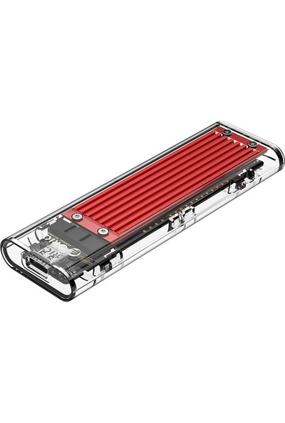 Orico Type-C Nvme M.2 SSD HDD Harddisk Kutusu, Kırmızı, Tcm2-C3 Orico Type-C Nvme M.2 SSD HDD Harddisk Kutusu, Kırmızı, Tcm2-C3