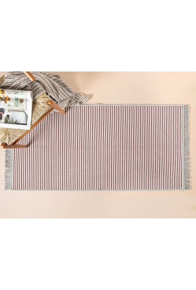 English Home Monica Dokuma Kilim 80X150 cm Bordo