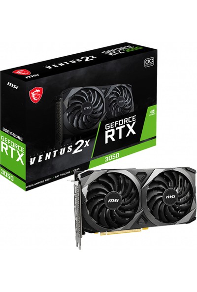 Msı VGA Geforce Rtx 3050 Ventus 2x 8g Oc 128 Bit Ekran Kartı