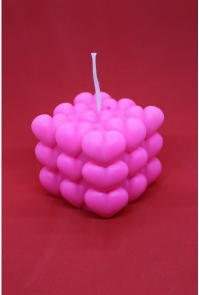 Lilin Atölyesi Kalpli Bubble Mum