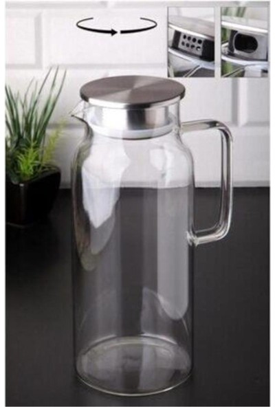 Bambum Cam Sürahi Borosilikat 2 Lt FZ16