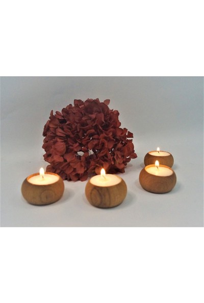 İztalya Ahşap Mumluk