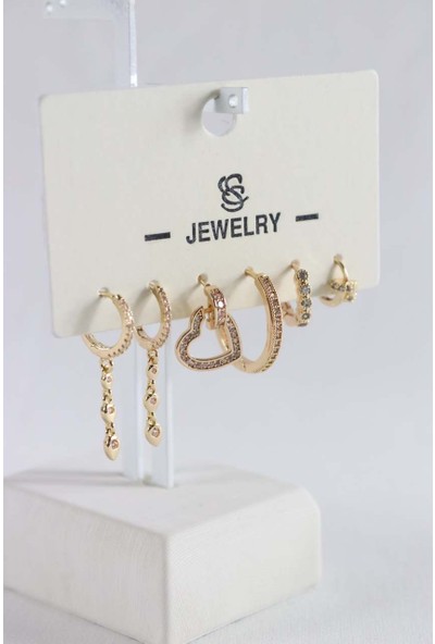 Tutti Collection Lilly 6'lı Set Küpe Tutti Collection Lilly 6'lı Set Küpe